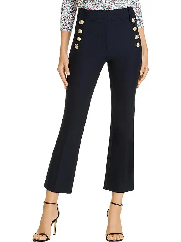 Derek Lam 10 Crosby Robertson Crop Flare Pants - Midnight
