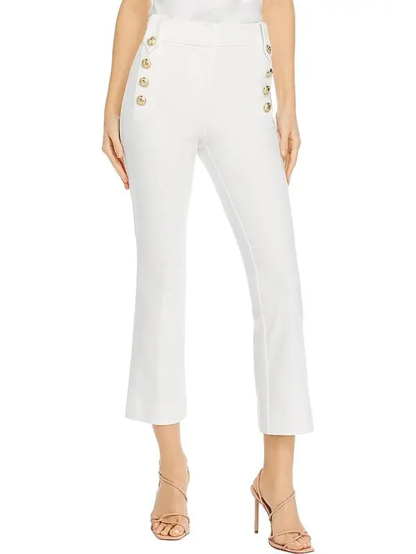 Derek Lam 10 Crosby Robertson Crop Flare Pants - White