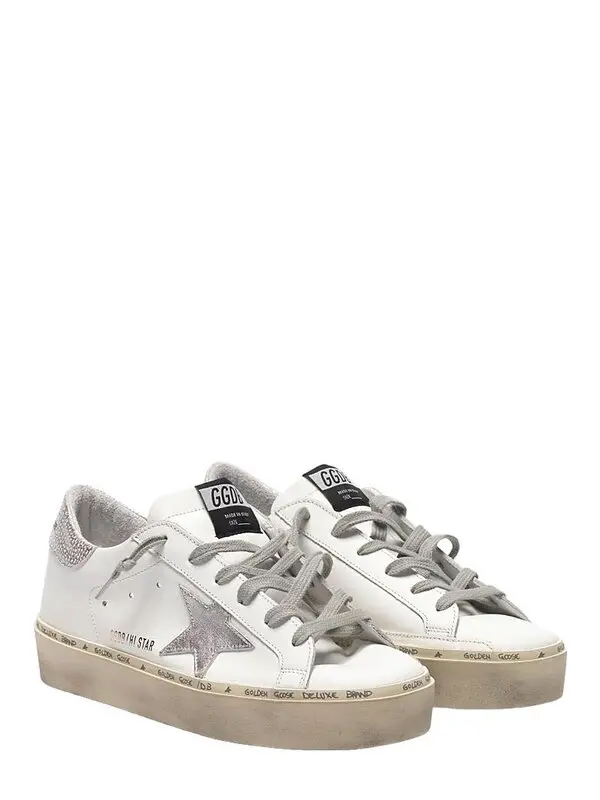 GOLDEN GOOSE Hi Star Leather Sneakers - White