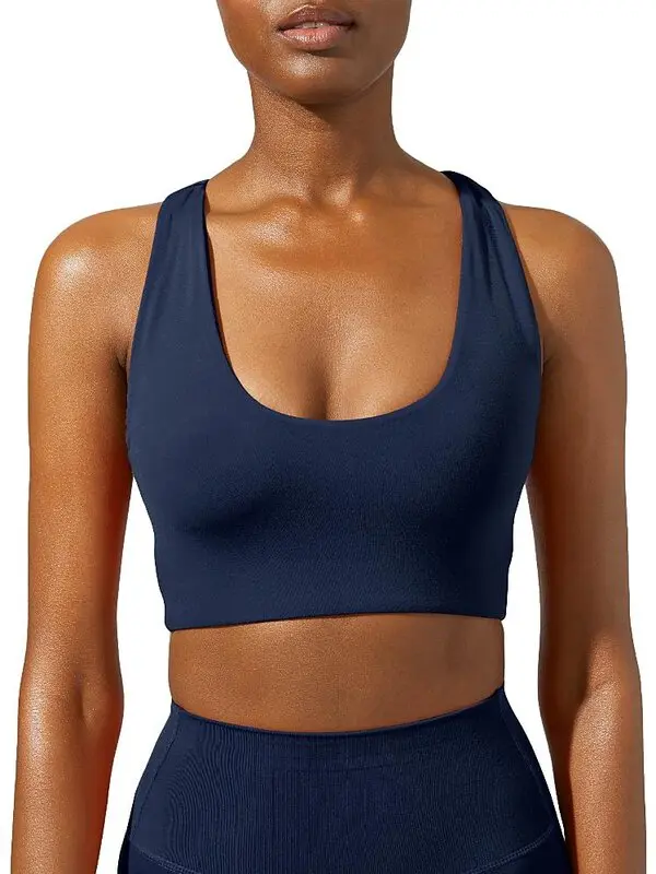 Splits59 Sara Airweight Racerback Sports Bra - Indigo