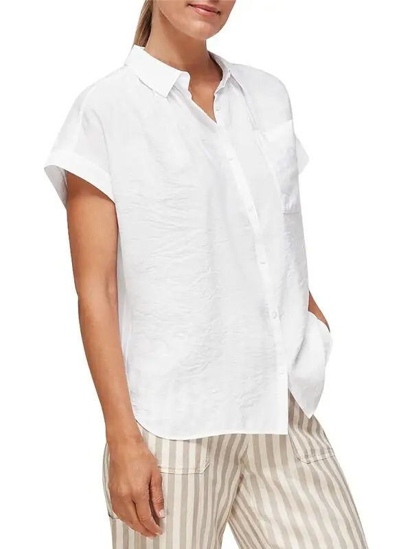 Whistles Nicola Textured Shirt - White