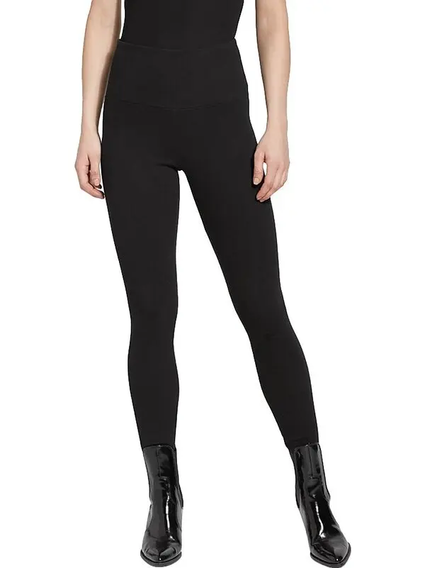 Lyssé High Waist Denim Leggings - Black