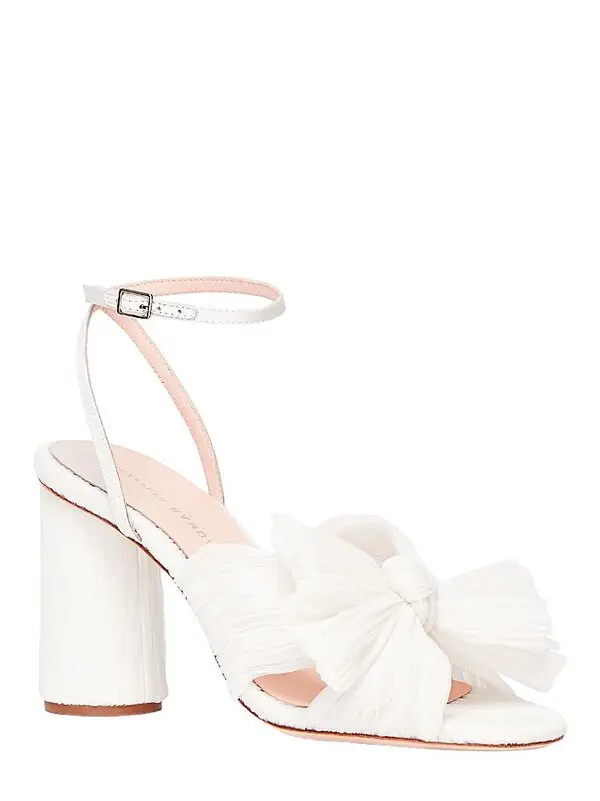 LOEFFLER RANDALL Camellia Bow High-heel Sandals - Pearl