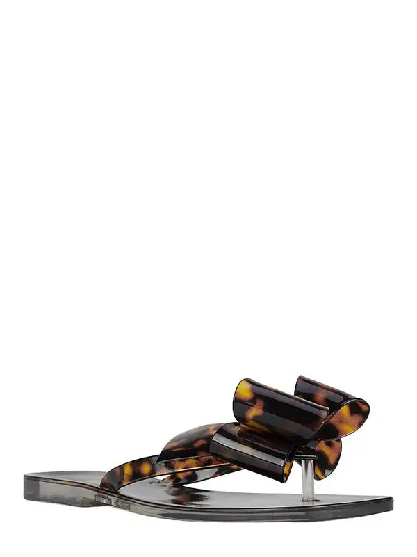 Jeffrey Campbell Sugary Thong Jelly Sandals - Tortoise