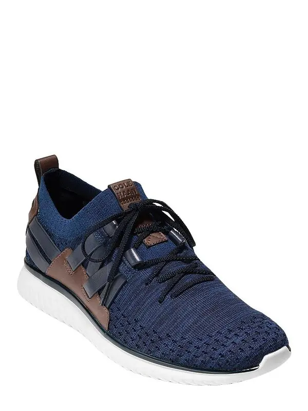 Cole Haan Grandmtion Woven Stitchlite Sneakers - Navy Ink