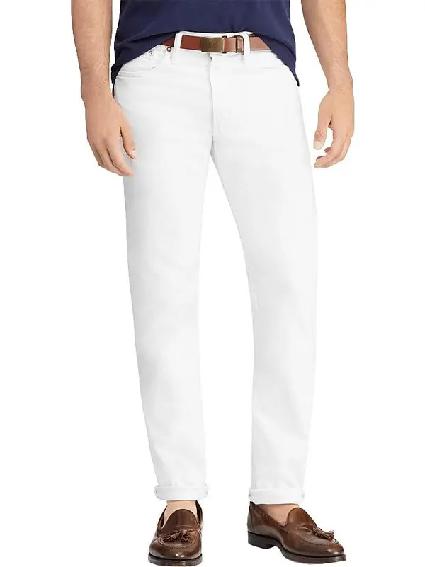 Polo Ralph Lauren Varick Slim Straight Jeans - White
