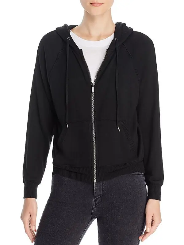 Splendid Supersoft Zip Up Hoodie - Black