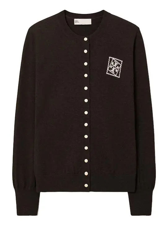 Tory Burch Wool Cardigan - Brown