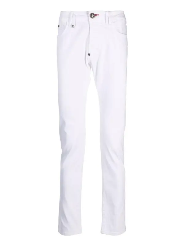 Philipp Plein Logo-plaque Skinny Jeans - White