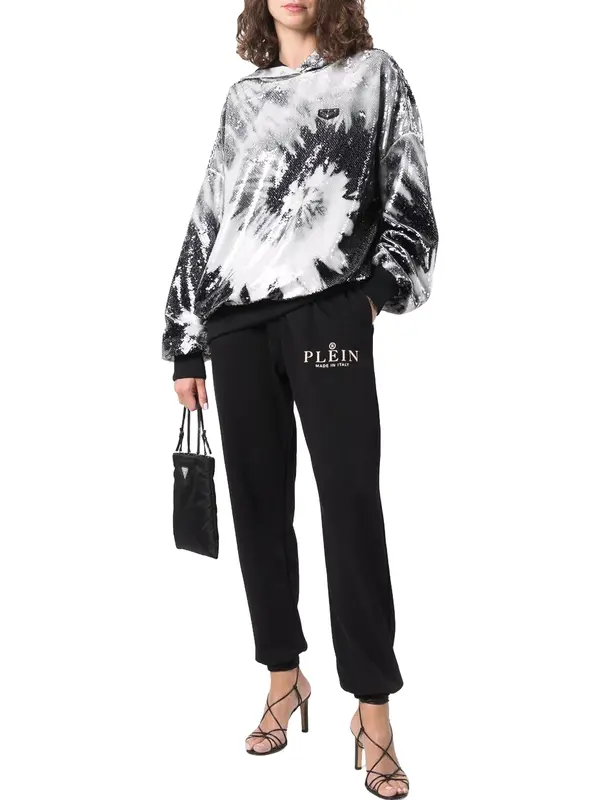 Philipp Plein Iconic Logo Trackpants - Black