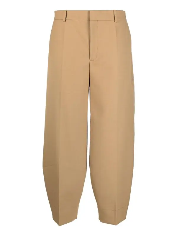 Rodebjer Mid-rise Cropped Trousers - Neutrals