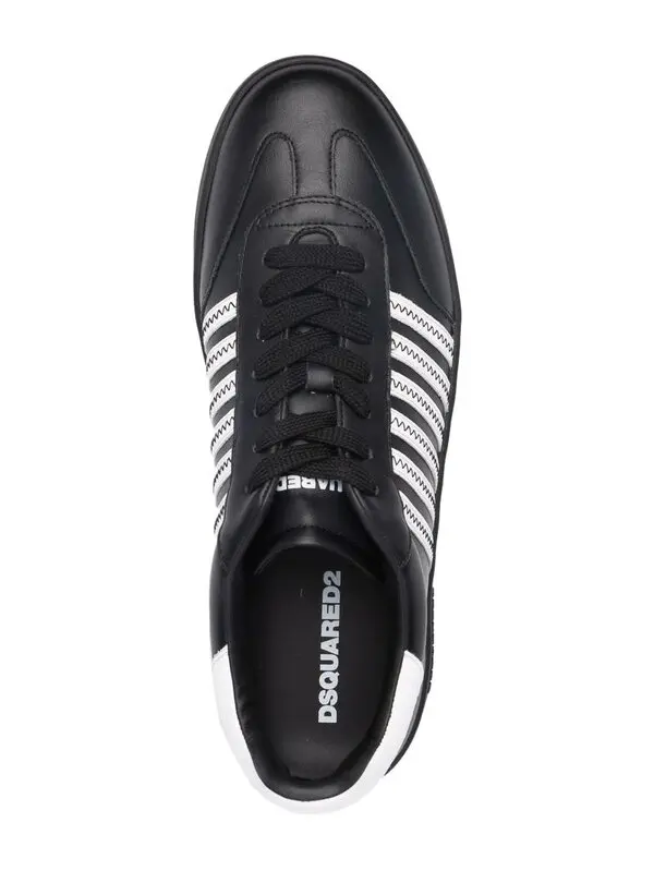Dsquared2 Side-stripe Detail Low-top Sneakers - Black