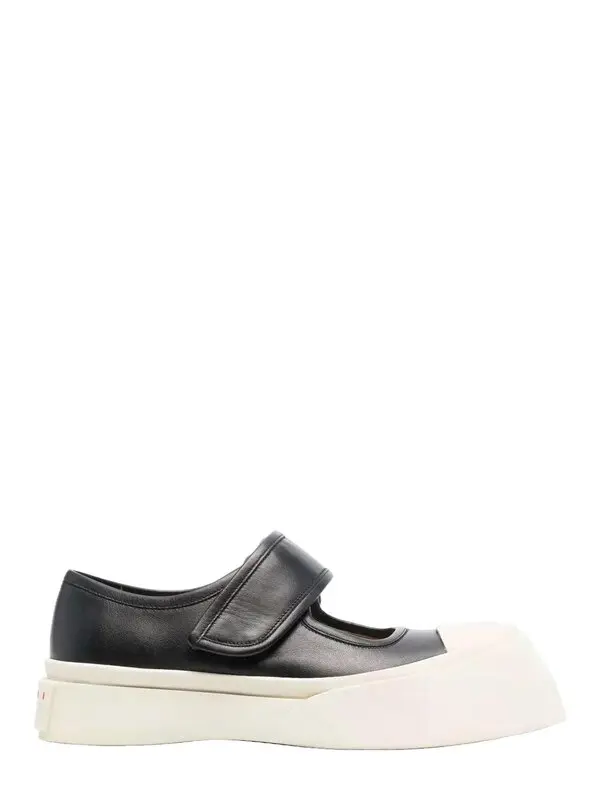 Marni Leather Mary Jane Pumps - Black