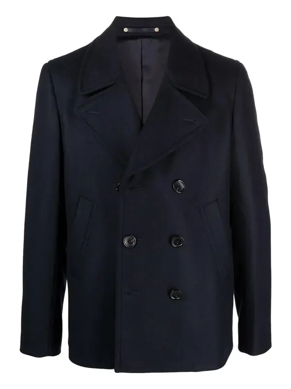 Paul Smith Double-breasted Tailored Coat - Blue