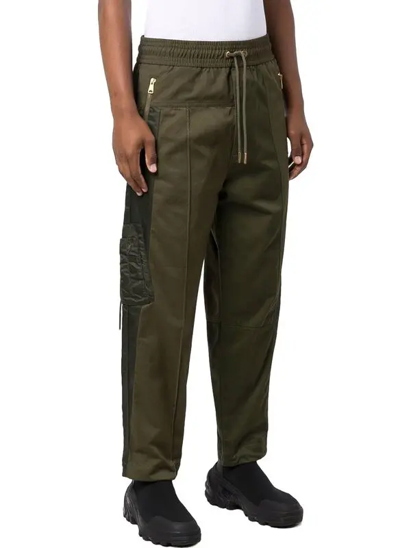 DIESEL® Panelled Drawstring Trousers - Green