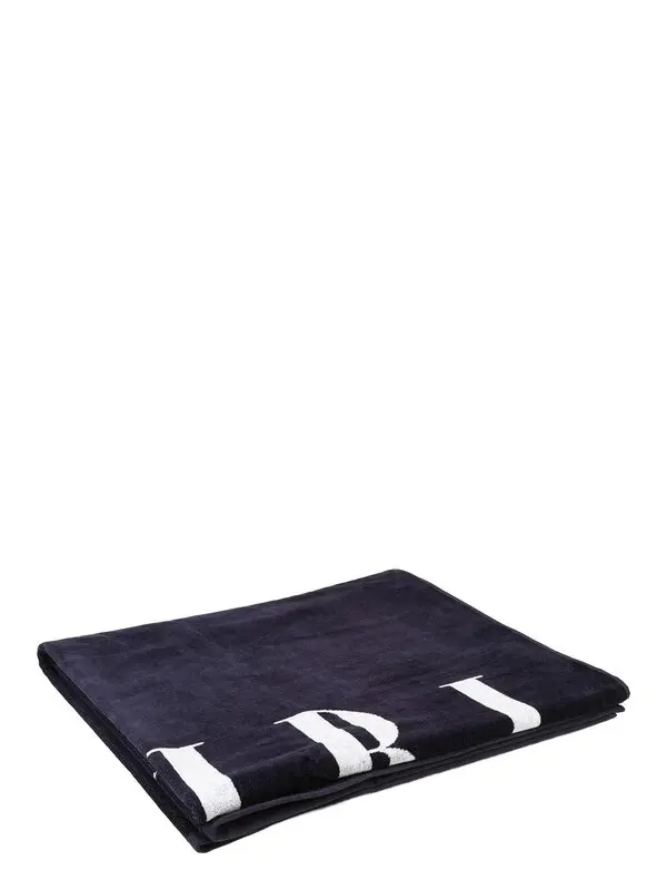 Amiri Logo-print Beach Towel - Blue