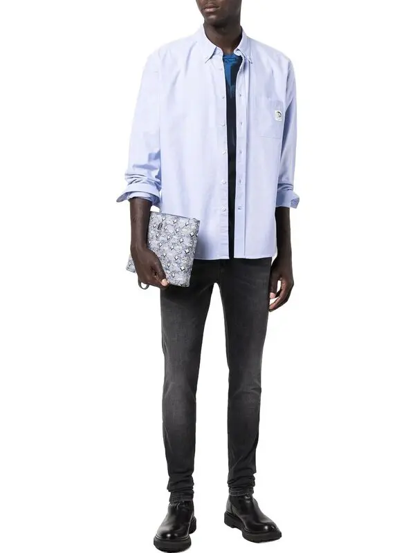 DIESEL® Long-sleeved Oxford Shirt - Blue