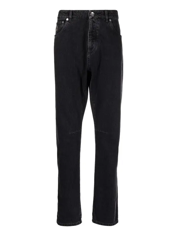 Brunello Cucinelli Slim-cut Denim Jeans - Black