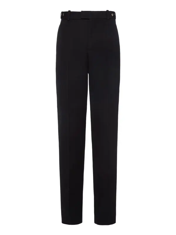 Bottega Veneta Compact Dry Wool Pants - Black
