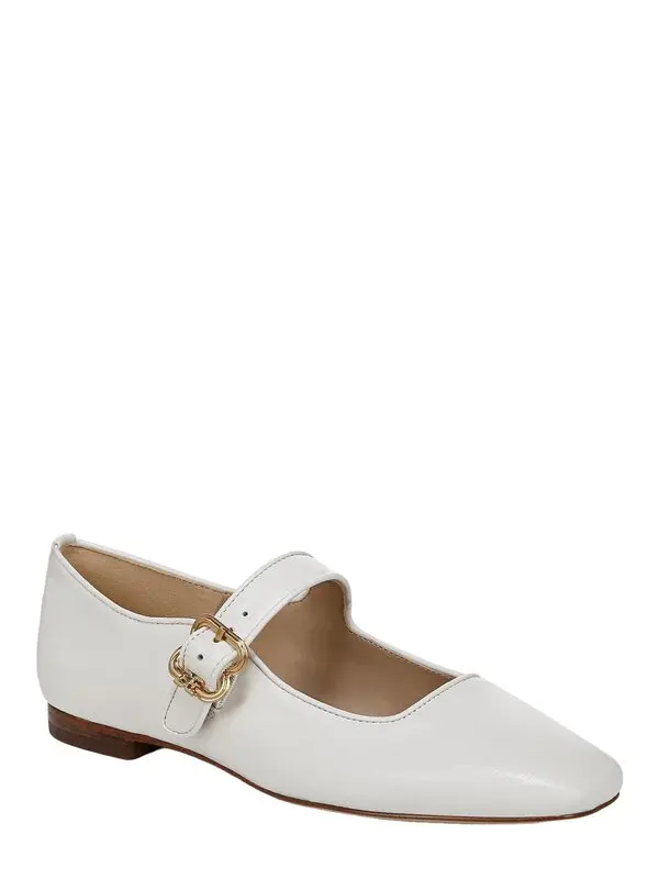 Sam Edelman Michaela Mary Jane Flat - Bright White