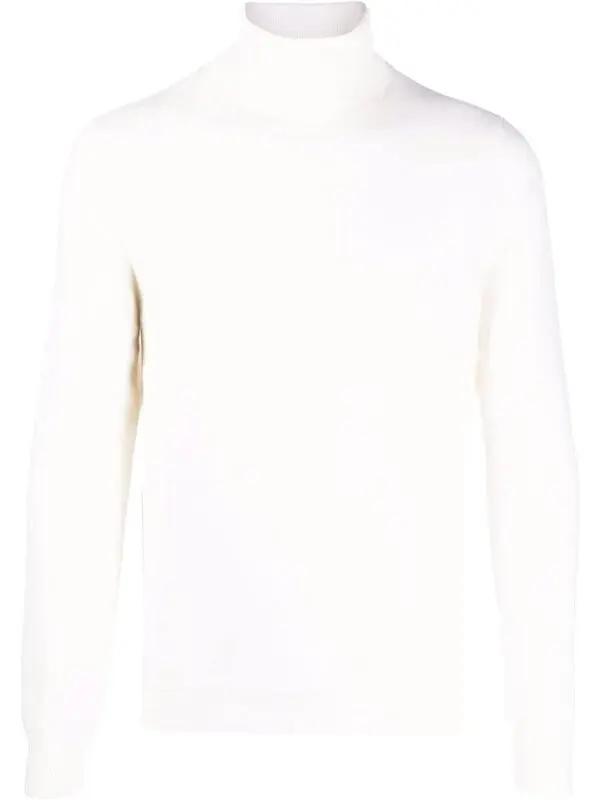 Malo Cashmere Roll Neck Jumper - Neutrals
