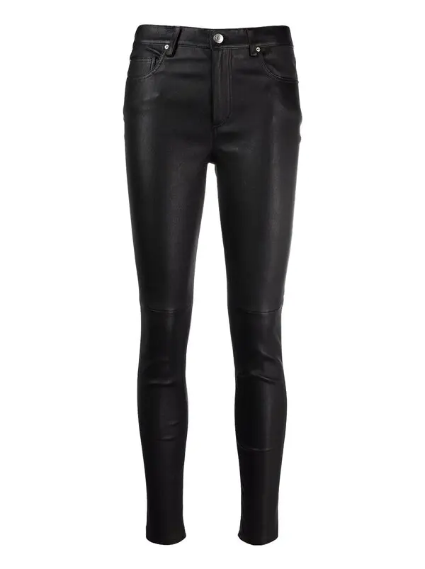 IRO PARIS Zaslim Lambskin Trousers - Black