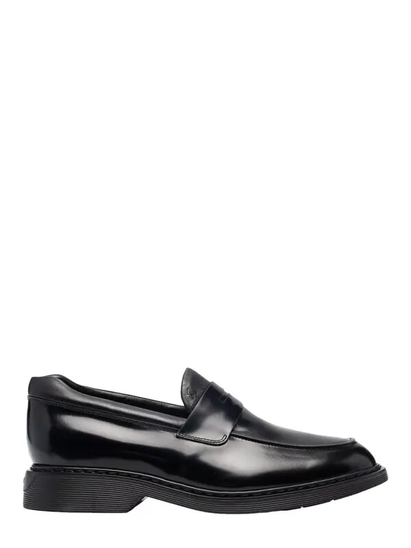 Hogan H576 Low-heel Loafers - Black