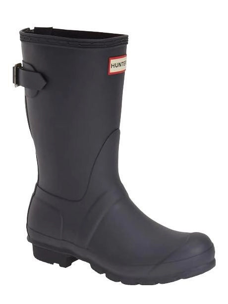 Hunter Original Short Back Adjustable Rain Boot - Navy
