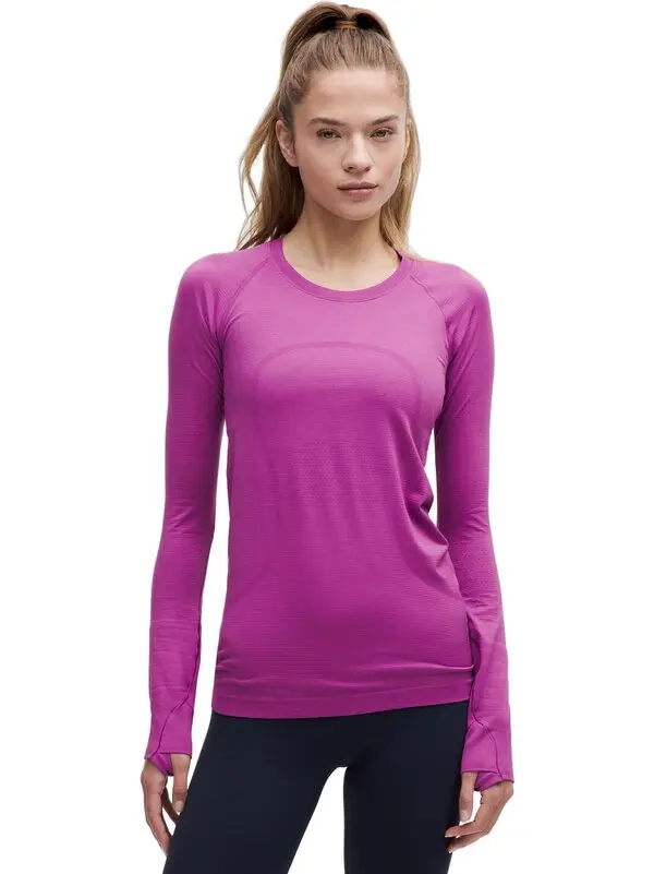 Lululemon Swiftly Tech Long-sleeve Shirt 2.0 - Vivid Plum