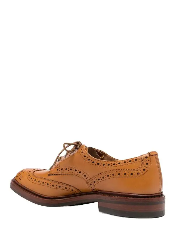 TRICKER'S Perforated Leather Loafers - Brown