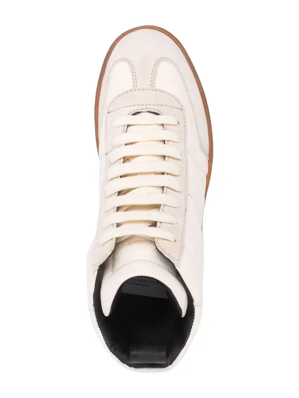 Officine Creative Kombined High-top Leather Sneakers - Neutrals