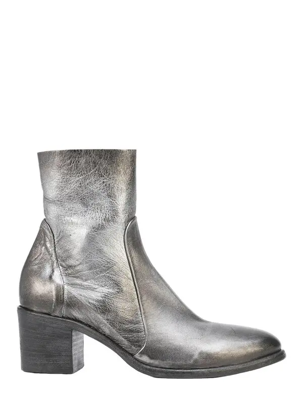 MADISON.MAISON Metallic Ankle Boots - Silver