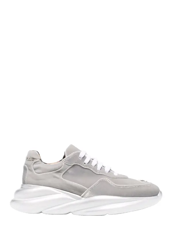 Philipp Plein Velvet Runner Sneakers - Silver