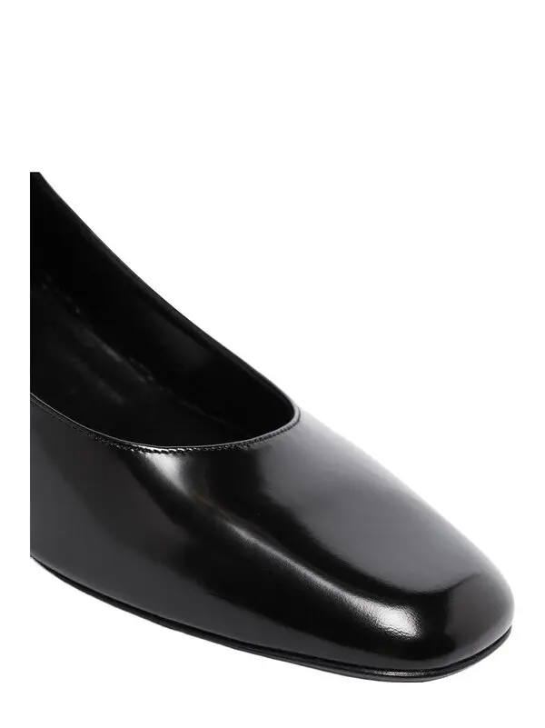 By Far 45mm Ginny Leather Pumps - Black