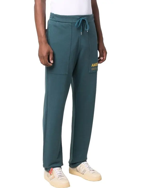 AMBUSH Logo-print Track Pants - Green