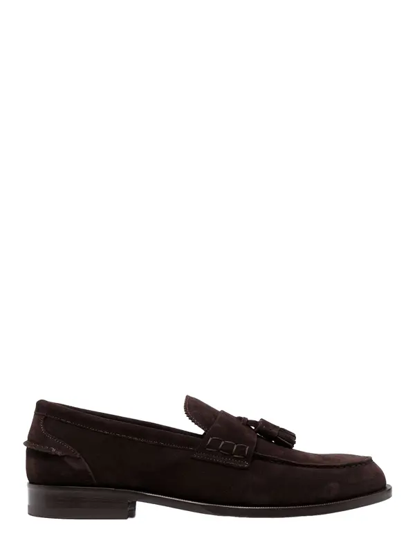 SCAROSSO Ralph Tassel-embellished Loafers - Brown