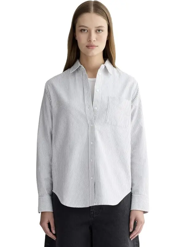 Everlane Oxford Shirt - Black / White