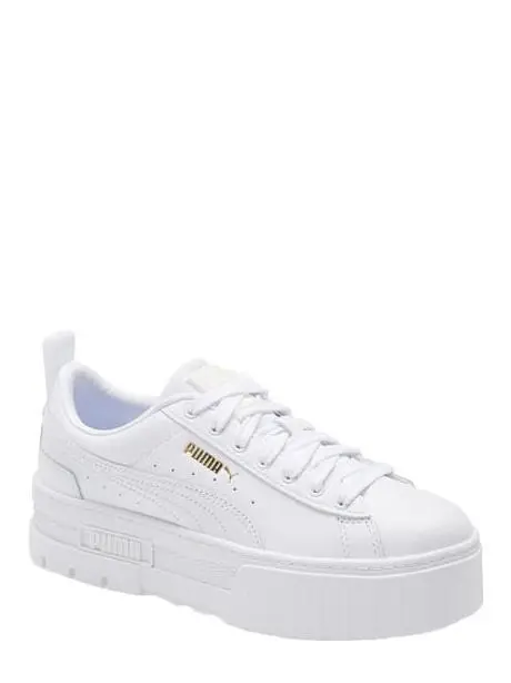 PUMA Mayze Classic Platform Sneakers - Puma White