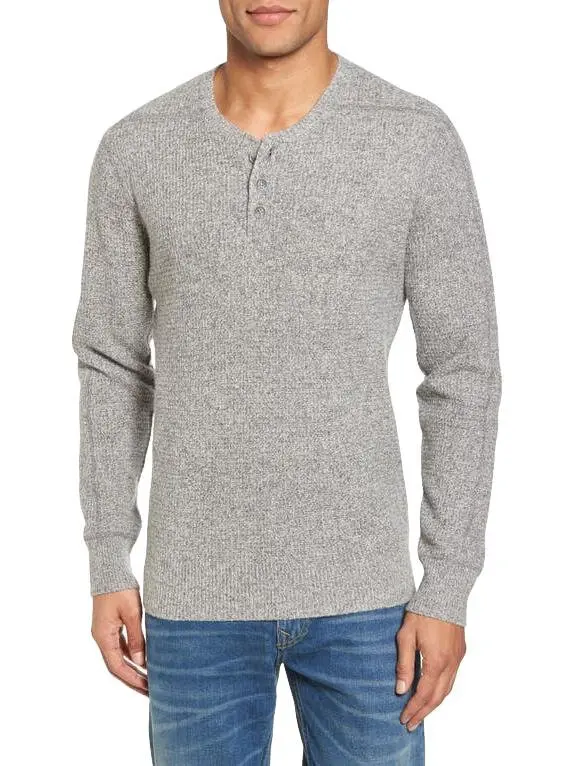 SCHOTT Thermal Henley - Heather Grey