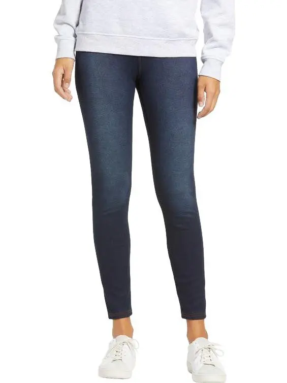 Hue High Waist Denim Leggings - Midnight Rinse