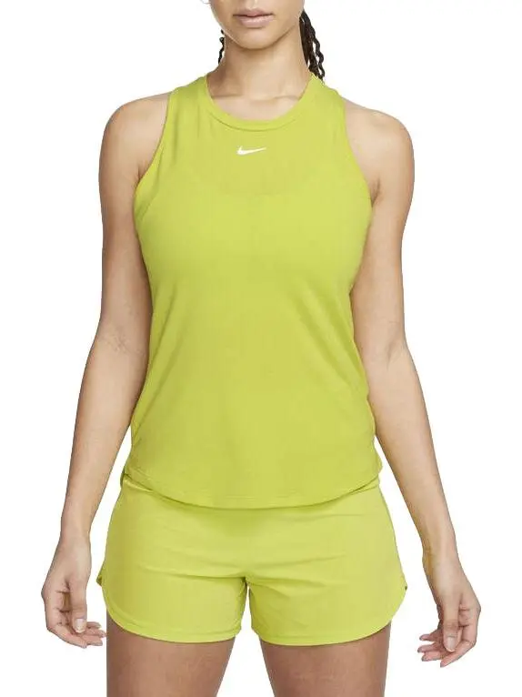 Nike Dri-fit One Luxe Tank - Bright Cactus