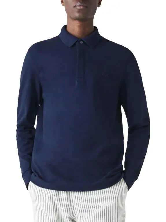Lacoste Long Sleeve Polo - 166 Navy Blue