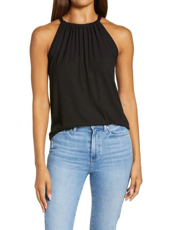 Loveappella Halter Neck Tank - Black