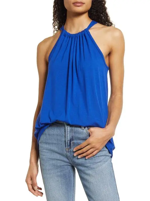 Loveappella Halter Neck Tank - Cobalt