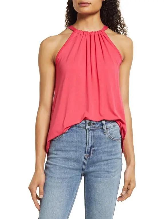 Loveappella Halter Neck Tank - Fuschia