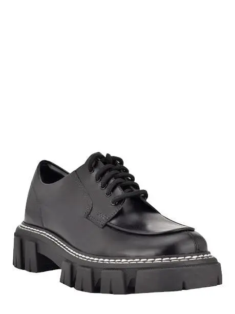 Marc Fisher Dorin Lug Sole Derby - Black Leather