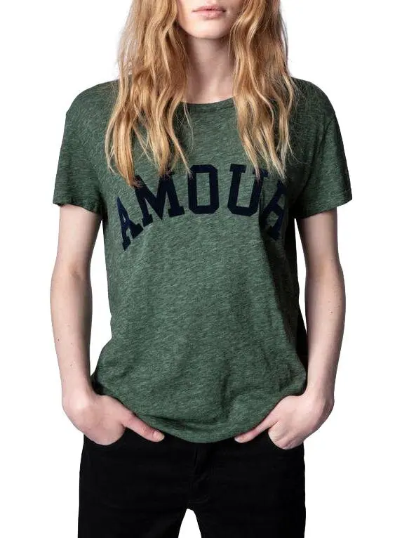 Zadig&Voltaire Graphic Amour T-shirt - Green