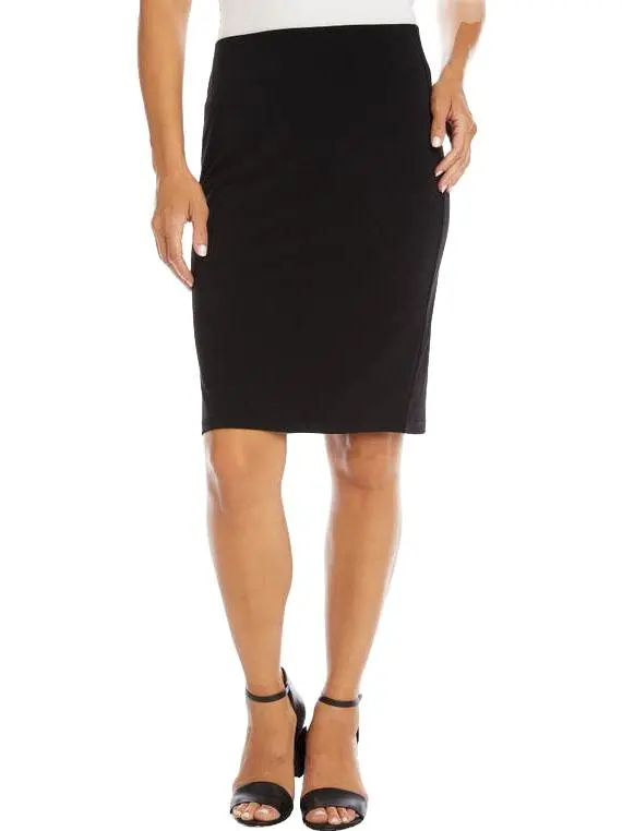 Karen Kane Travel Jersey Pencil Skirt - Black