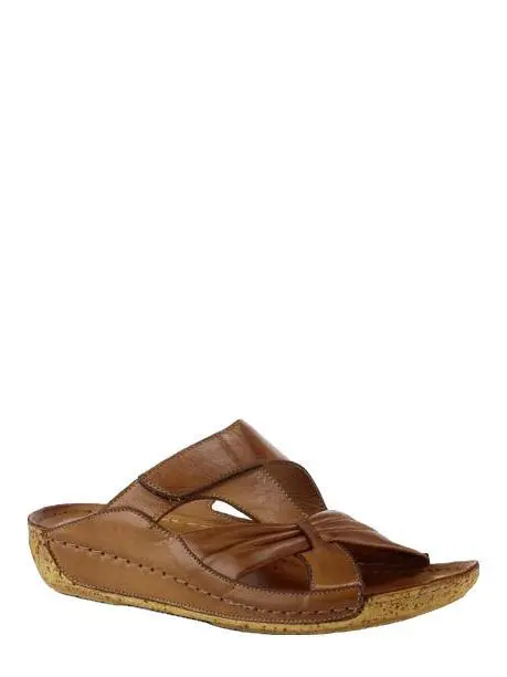 SPRING STEP SHOES Gretta Wedge Sandals - Brown
