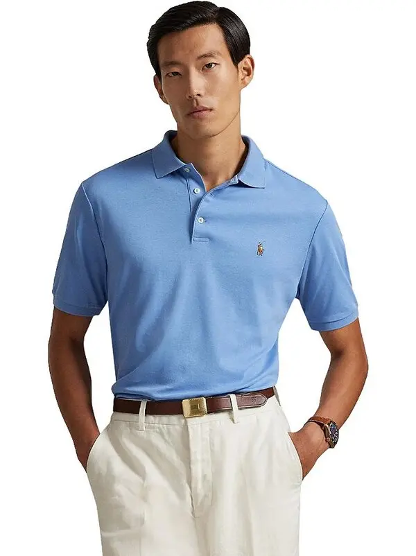 Polo Ralph Lauren Classic Fit Soft Cotton Polo Shirt - Sky Blue